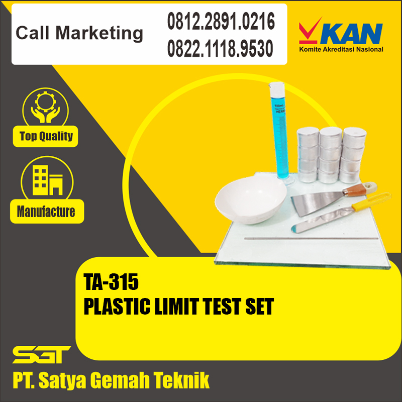 PLASTIC LIMIT TEST – Satya Gemah Teknik